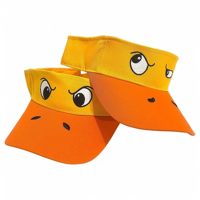 Angry Duck Summer Orange Visor | Fun Bright Kids Hat – Ghelter