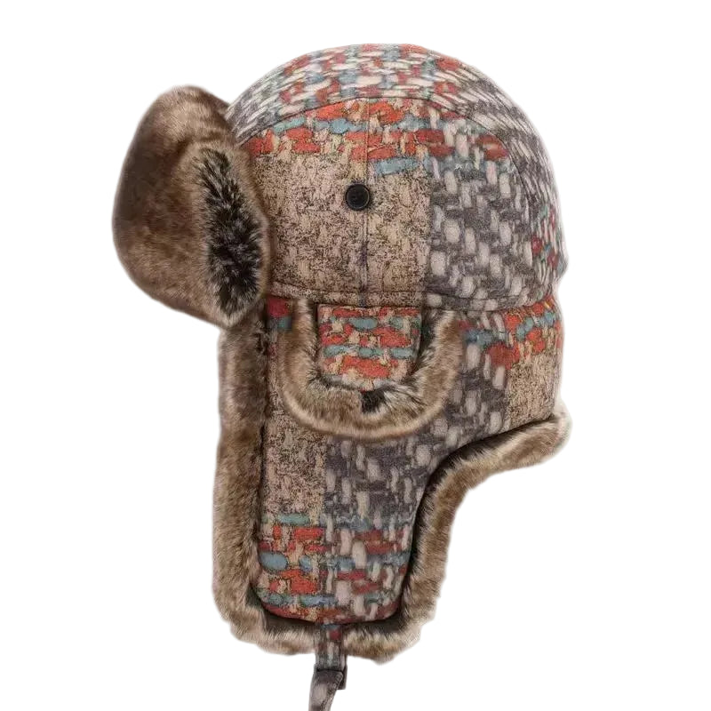 Atlas Winter Fur Trapper Bomber Hat | Warm Aviator Earflaps Hat – Ghelter