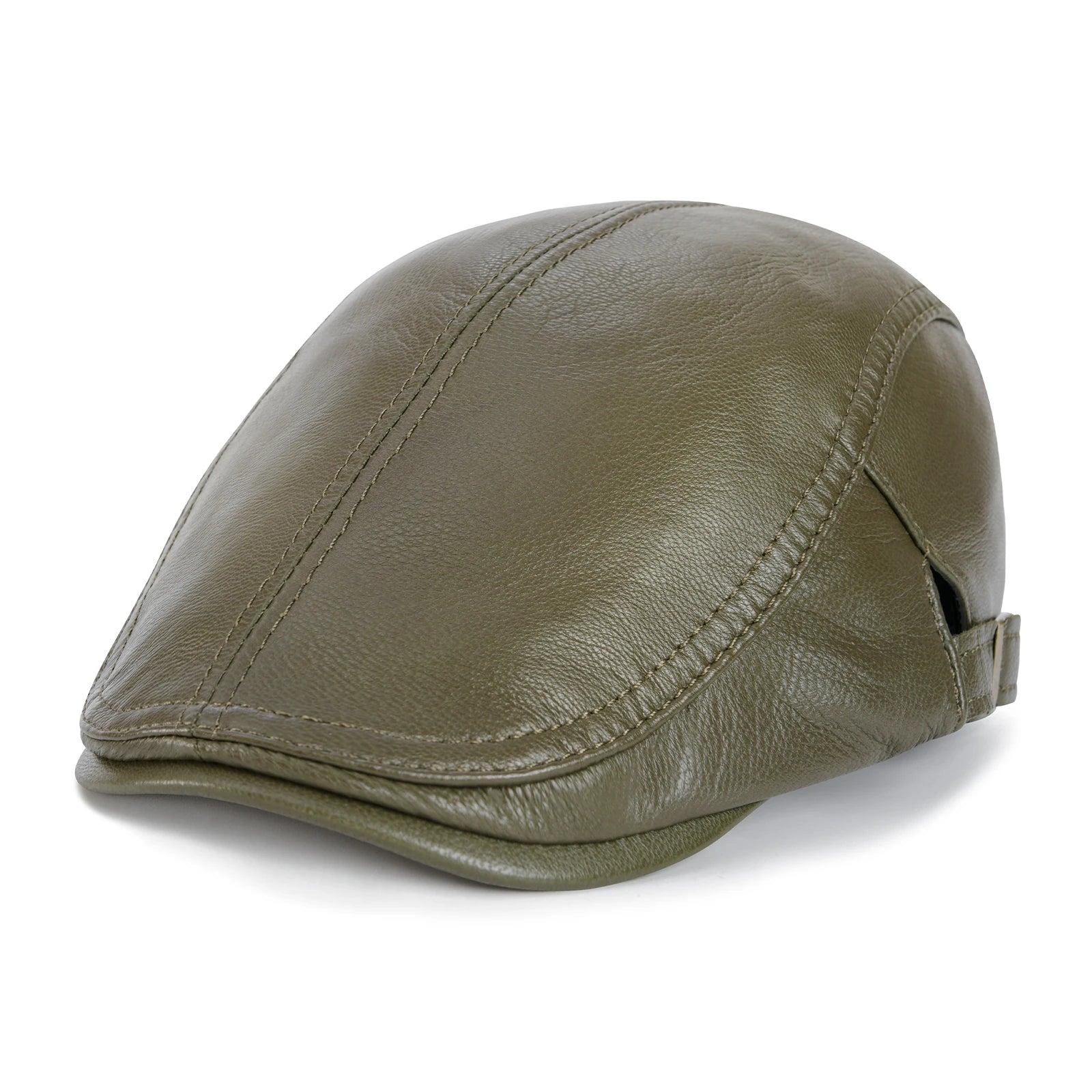 Capote Genuine Leather Flat Cap | Classic Ivy Gatsby Hat – Ghelter