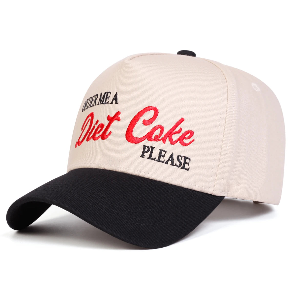 Diet Coke Please White Cotton Baseball Cap | Retro Slogan Streetwear ...