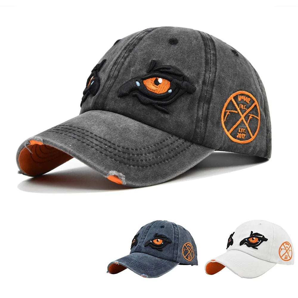 Eagle Eyes Washed Cotton Baseball Cap | Flight Fury – Ghelter