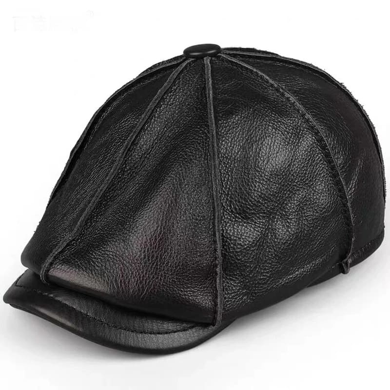 Hampton Genuine Leather Newsboy Cap – Ghelter