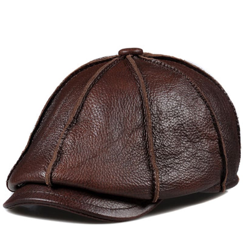 Hampton Genuine Leather Newsboy Cap – Ghelter
