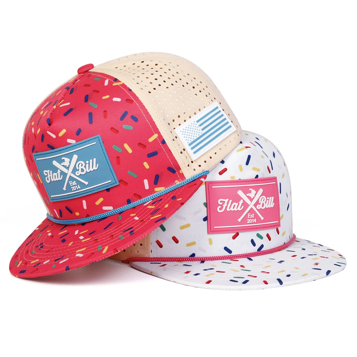 Hat Bill Birthday Cake Trucker Snapback Cap | Adjustable Mesh Baseball ...