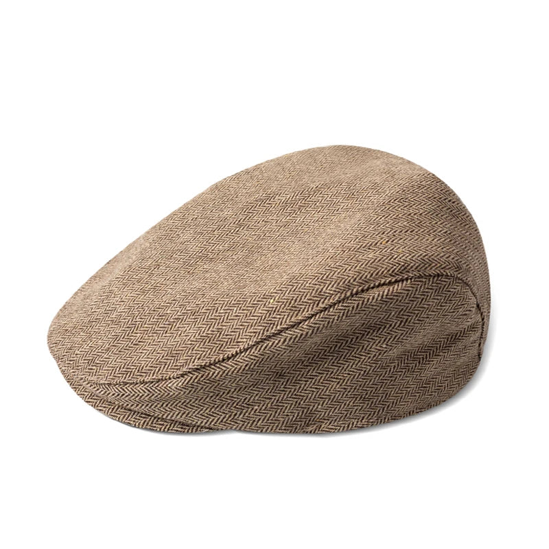 Jackson Kids Herringbone Cotton Flat Cap | Classic Casual Cabbie Hat ...