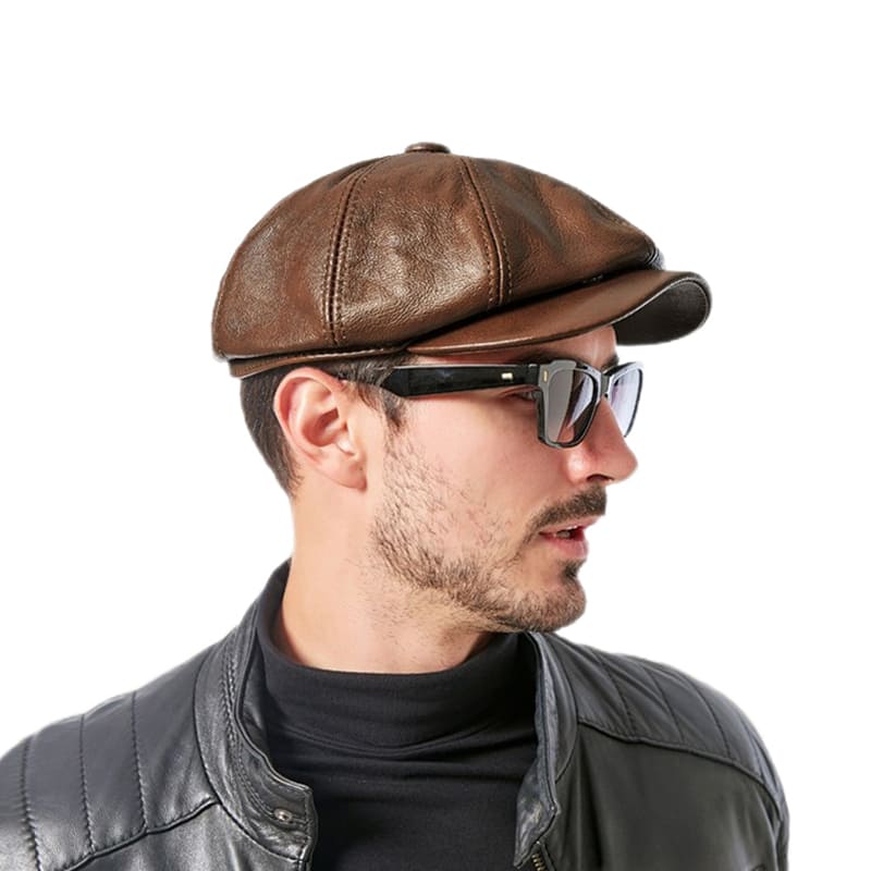 Kingsville Genuine Leather Newsboy Cap – Ghelter