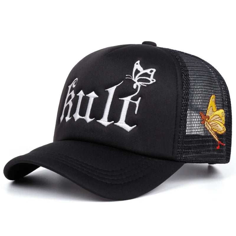 Kult Butterfly Trucker Cap | Adjustable Mesh Baseball Hat – Ghelter