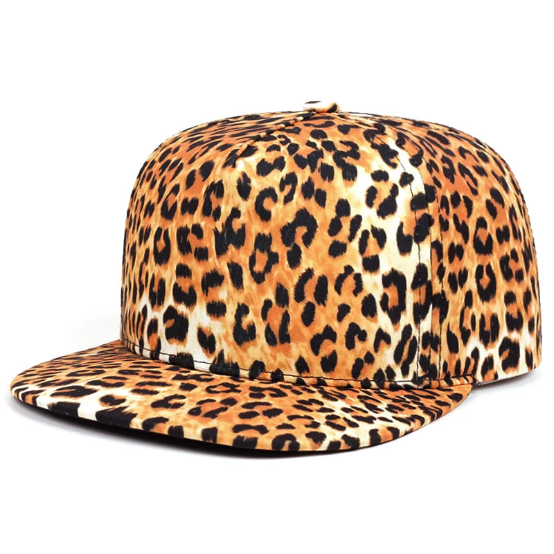 Leopard Print Snapback Cap | Streetwear Adjustable Baseball Hat – Ghelter