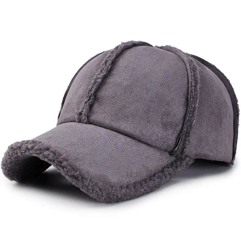 Nebraska Winter Fur Cotton Baseball Cap | Cozy Thermal Streetwear Hat ...