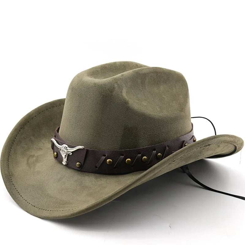 Ox-Head Suede Western Cowboy Hat | Vintage Rodeo Outback Hat – Ghelter