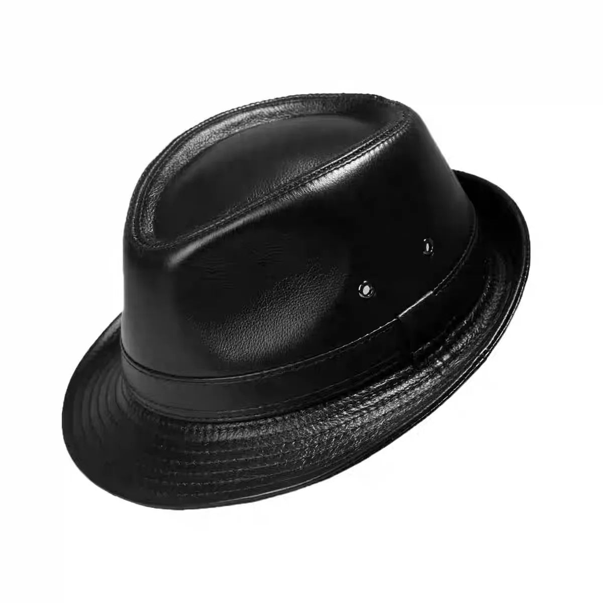 Parker Genuine Leather Trilby Hat | Classic Fedora Hat – Ghelter