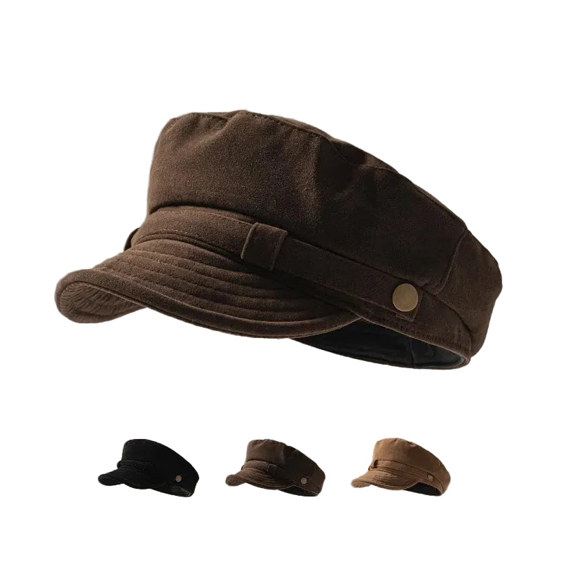 Goldstone Suede British Sailor Cap | Fiddler Breton Hat – Ghelter
