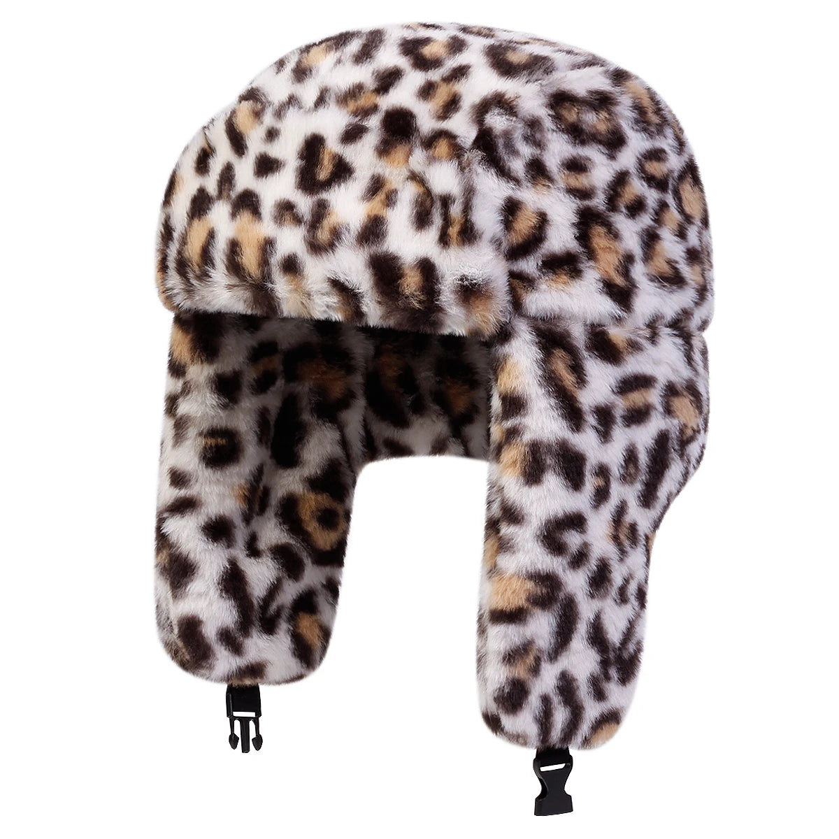 Savanna Leopard Print Winter Bomber Hat | Retro Warm Hat – Ghelter