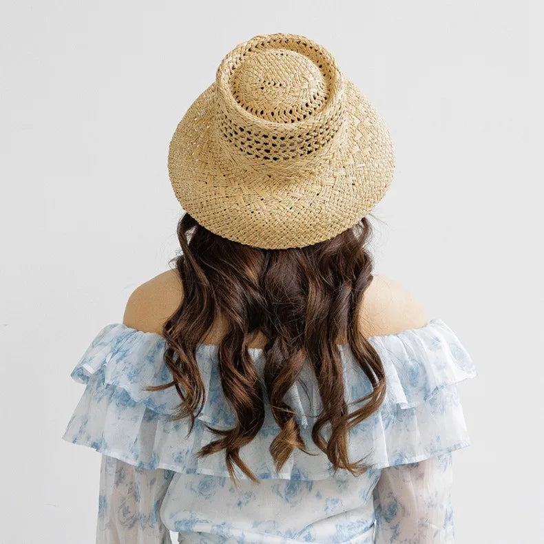 Sorrento Sun Handmade Raffia Bucket Porkpie Hat | Wide Brim Hat – Ghelter
