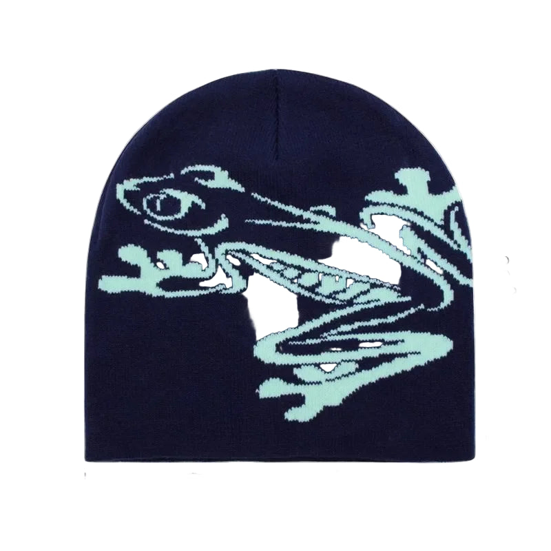 Ghelter - The Frog Kintted Beanie | Graphic Streetwear Hat