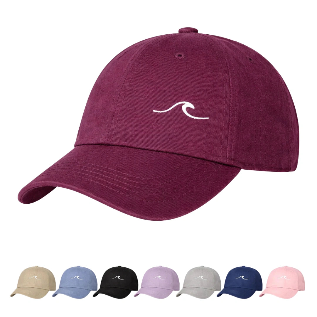 The Wave Cotton Baseball Cap | Minimal Outdoor Hat – Ghelter