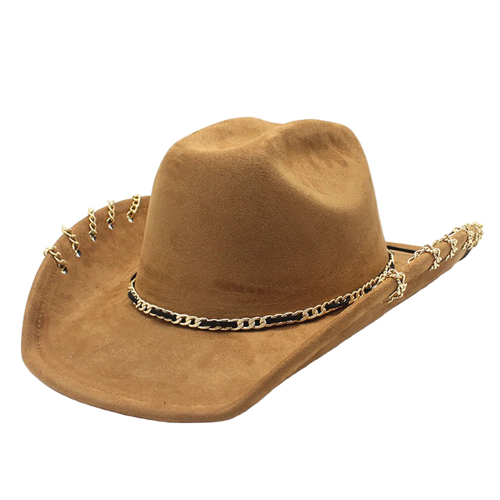 Unchained Rings Leather Cowboy Hat | Vintage Western Hat – Ghelter