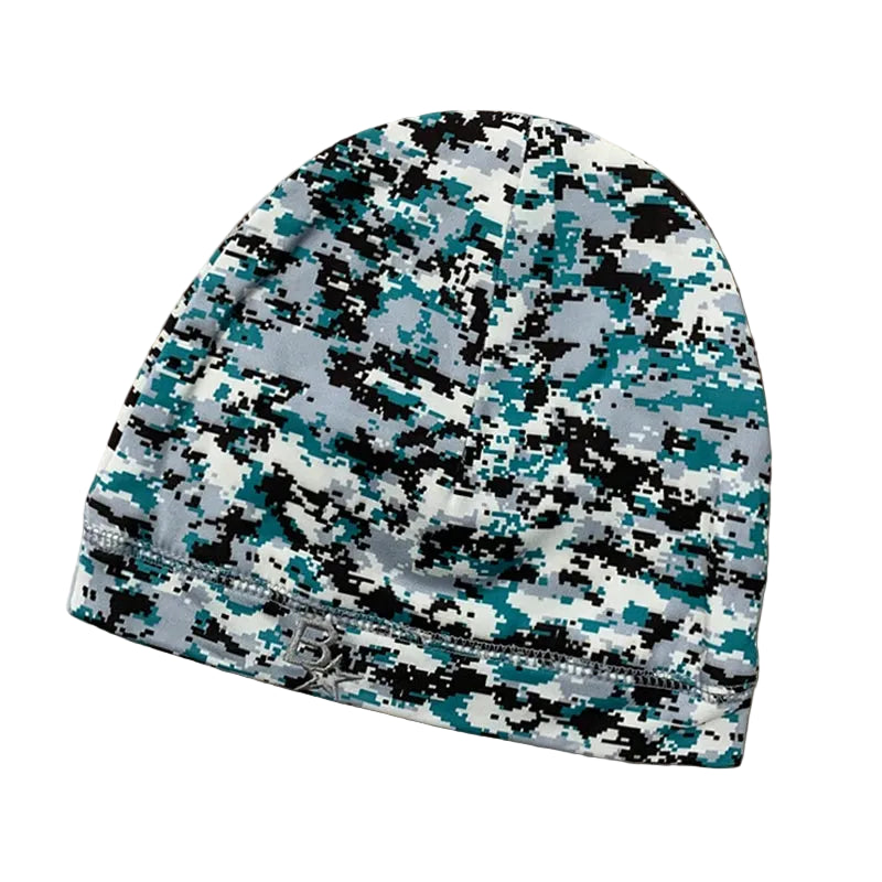 Winter Gray Pixel Camouflage Beanie | Vintage Warm Hat – Ghelter