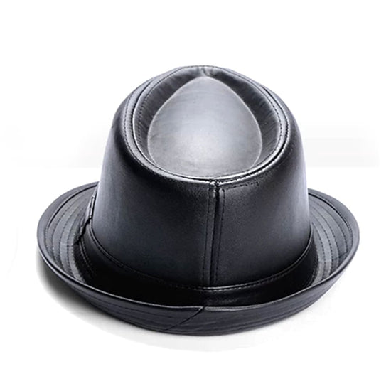 Kenner Plain Leather Trilby Hat | Classic Fedora – Ghelter