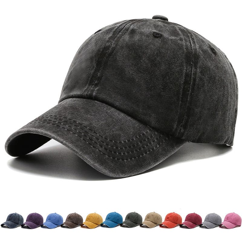 Plain Washed Cotton Baseball Cap – Ghelter